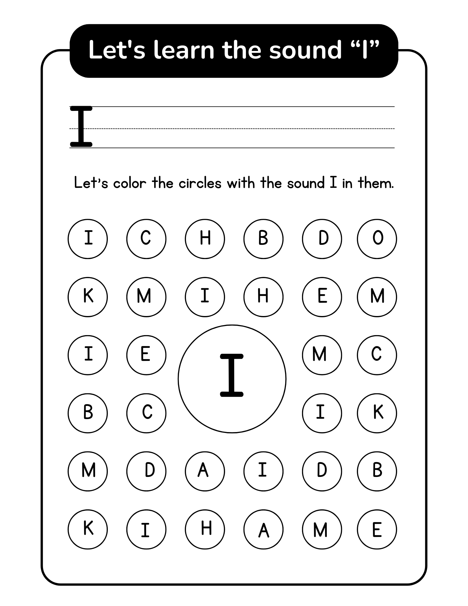 Letter i Sounds