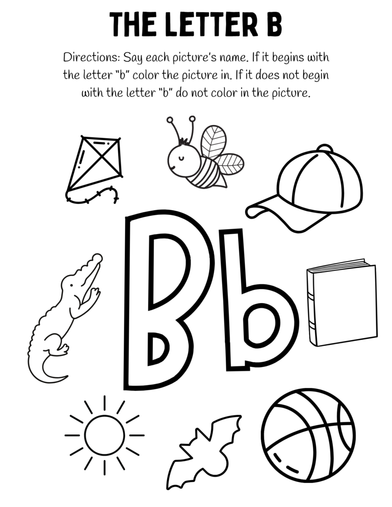 Teaching letter b sounds