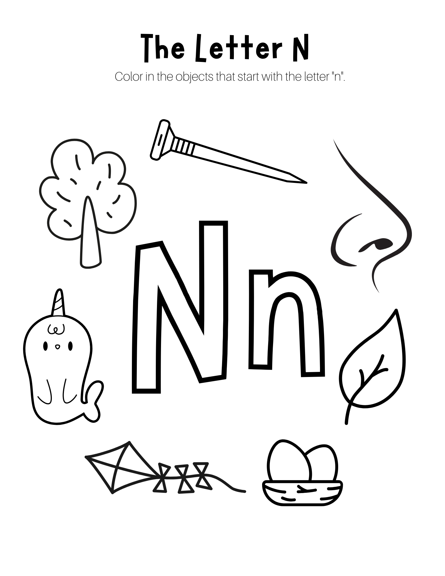Teaching letter N sounds