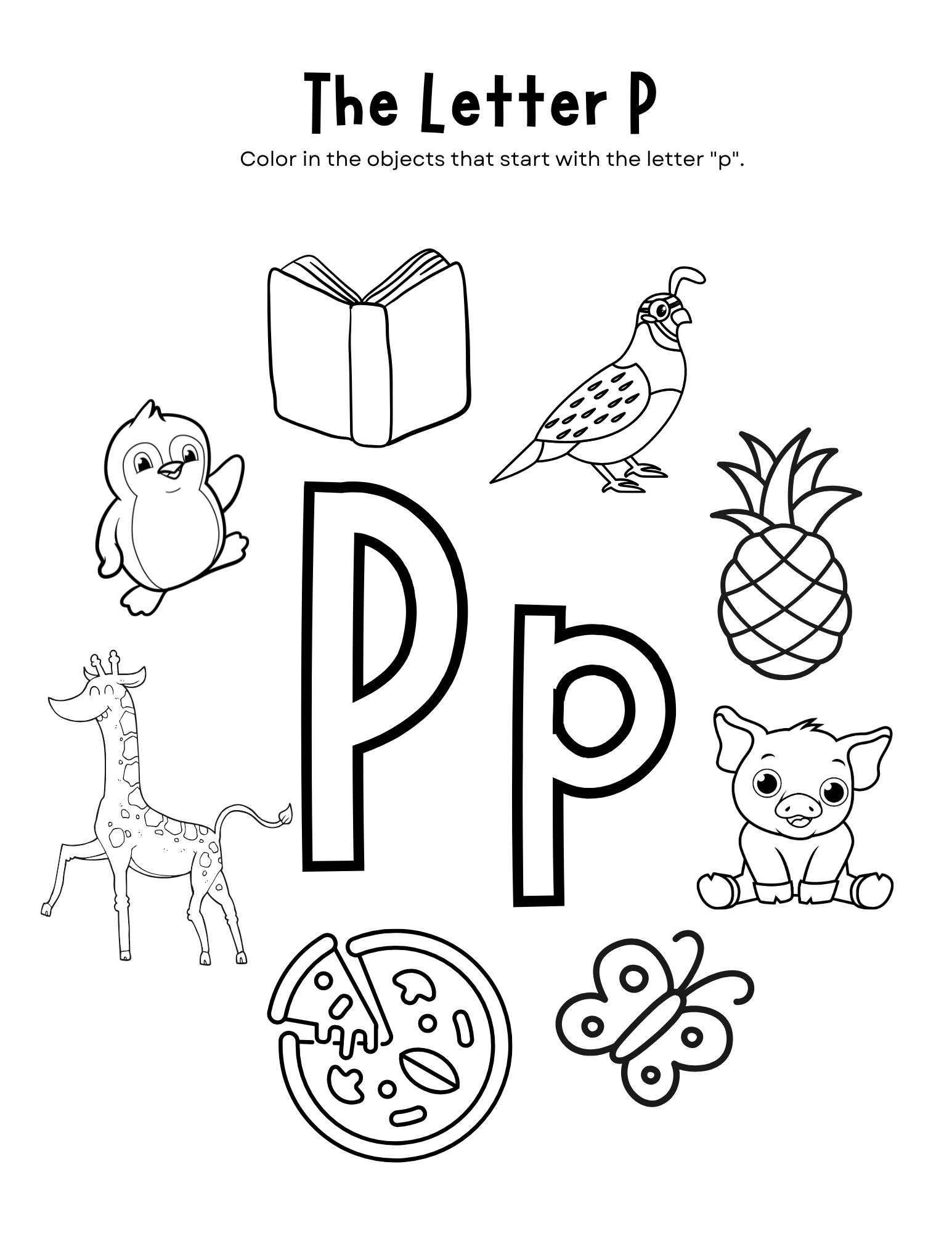 Teaching the letter P sounds